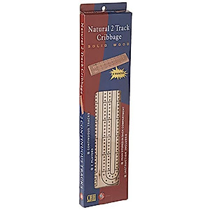 CHH Natural 2-Track Wood Cribbage Board Game