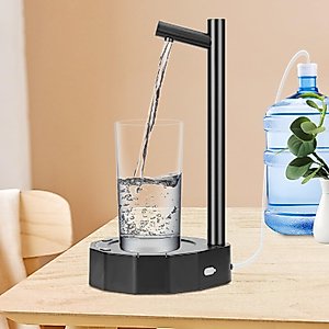 5 Gallon Water Dispenser,Water Dispenser for 5 Gallon Bottle,Smart Desktop Water Dispenser,Bedside Water Dispenser ，Automatic Drinking Water Dispenser Pump,Safe and Leak-Free for Long-Term Use（ Black）