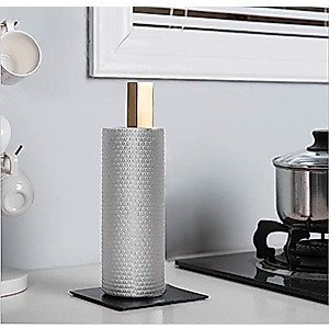 Heavy Standing Paper Towel Holder, Weighted Sturdy Holder for Paper Towel Rolls