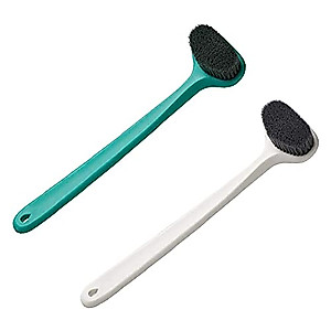 ZCX Body Brushes 2pcs Exfoliating Back Scrubber Shower Brush Bath Body Brush Long Handled Soft Brush Body Brushes