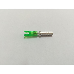 JIEXI HWYP Large Groove Pin Arrow Nocks Aluminum Arrow Nock Adapter Connector for ID4.2mm Arrow Pack of 50 (Nocks+Adapters)