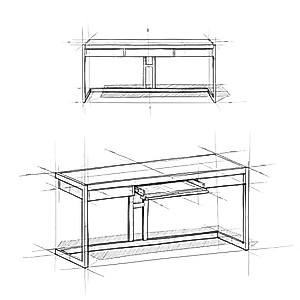 SIMPLIHOME Erina SOLID WOOD and Metal Modern Industrial 72 inch Wide Home Office Desk, Writing Table, Workstation, Study Table Furniture in Rustic Natural Aged Brown with 2 Drawers