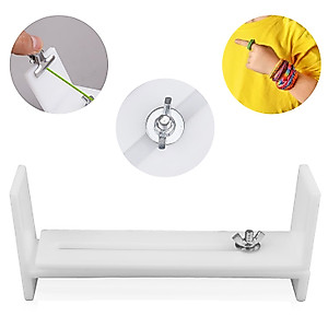 PEUTIER Bracelet Jig, Adjustable Paracord Bracelets Kit U Shape Bracelet Maker Holder Wristband Maker with 2 Clips for Paracord Weaving DIY Craft Hand Bracelet Braiding Tools, Fall Resistant