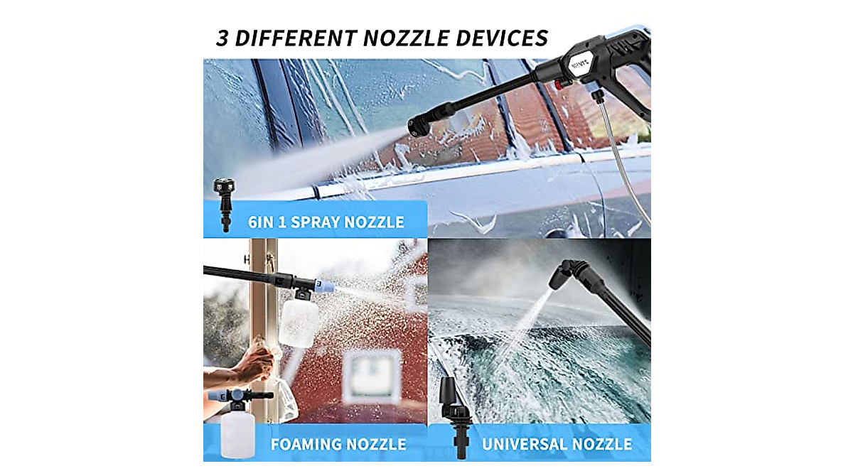Vagueior Cordless Pressure Washer | 950 PSI Portable Cleaner