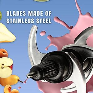 6-Stacked Blade Assembly Replacement Part 496KUB490 for Nutri Ninja Auto-IQ Pro Complete BL490 / BL491 / BL492 / BL492W /BL494 (6-Stacked Blade)