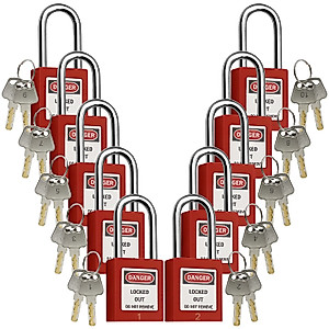 Lockout Tagout Locks, Safety Padlocks, Loto Locks Keyed Differently Lock Out Tag Out Device Plastic