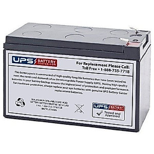 UPSBatteryCenter 12V 7.2Ah F2 Compatible Replacement Battery for Yuasa NPW36-12