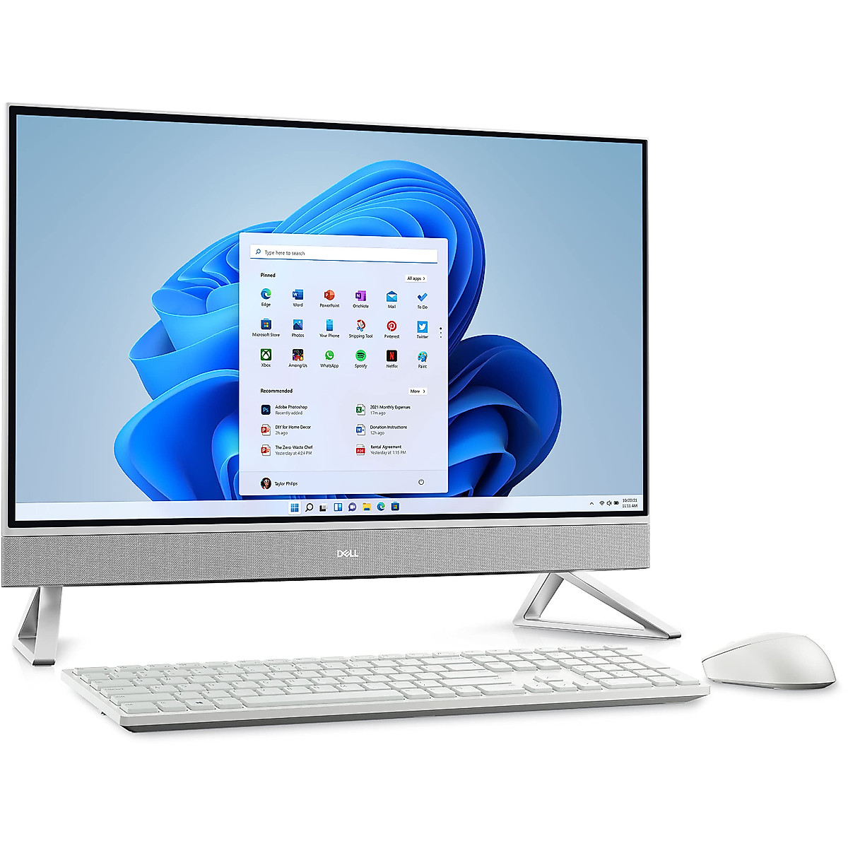 Dell Inspiron 7710 27" FHD Touchscreen All-in-One Desktop Computer - 12th Gen Intel Core i7-1255U 10-Core up to 4.7 GHz CPU, 16GB RAM, 256GB NVMe SSD + 2TB HDD, GeForce MX550 Graphics, Windows 11 Pro