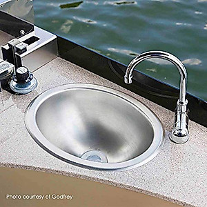 ITC Manufacturers' Select Chrome 7.5" X 4" Fold-Down Bar Cockpit Faucet, Faucet Head for Boats and RVs (97261-CP) (B07SBX4KS9)