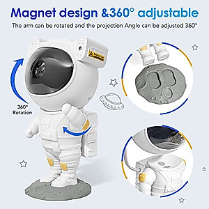 Astronaut Galaxy Star Projector Starry Night Light, Astronaut Light Projector with Nebula,Timer and Remote Control, Bedroom and Ceiling Projector, Best Gifts for Children and Adults