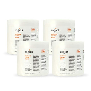 Zogics Wellness Center Cleaning Wipes – Gym Wipes for Cleaning Surfaces and Equipment, Durable and Safe Pre-Saturated Wet Wipes (4,600 Count, 4 Rolls of 1150 Wipes)