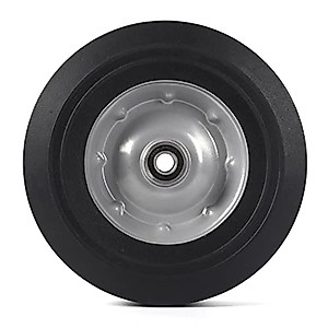 (2-Pack) AR-PRO 10''x2.5'' Flat Free Solid Rubber Replacement Tires - Flat-Free Tires for Hand Trucks and Wheelbarrows with 10” Tires with 5/8" Axles