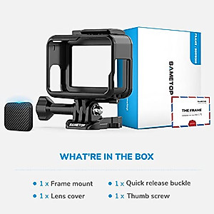 Sametop Case Housing Frame Mount Compatible with GoPro Hero 7, 6, 5, Hero (2018) Cameras