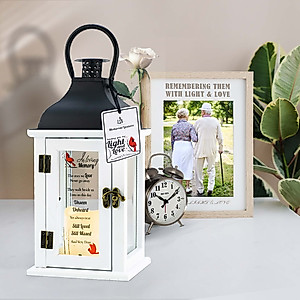 Memorial Lantern - Bereavement Sympathy Gifts for Loss of Loved One Memorial Gifts for Loss of Mother Loss of Father Remembrance Gifts