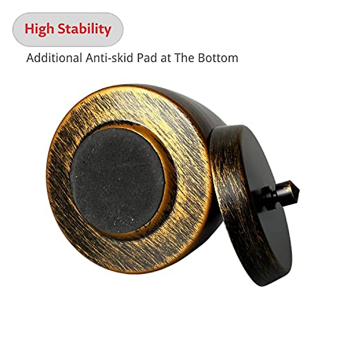 WUSIFIE Large Ashtray with Lid for Cigarette - Outdoor Ash Tray Sets, Ashtrays for Cigarettes Outdoor, Windproof Smokeless Large Ash Tray for Home, Ashtray for Weed, Cigar Ashtrays