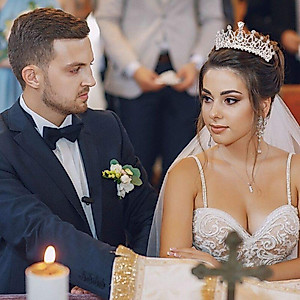 COCIDE Tiara and Crown for Women Silver Rhinestone Birthday Headband Princess Tiaras for Girls Hair Accessories Jewelry for Bridal Wedding Prom Birthday Christmas Xmas Halloween Party (Silver-2)