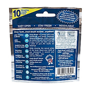 Fuzzy Brush Chew Able Toothbrush, 10 Ounce (Pack of 10)