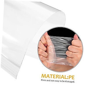 GOOHOCHY 400 Pcs Bag Grip Seal Bags Small Clear Packing Bags Clear Cookie Bags Clear Sealing Bag Clear Candy Bags Snack Bags Resealable Cellophane Bag Cellophane Treat Bags White or