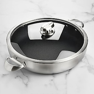 Scanpan CX+ 12.5" Braiser - 5.5-quart - Stratanium Plus Nonstick Chef's Pan - 5-ply Stainless Steel