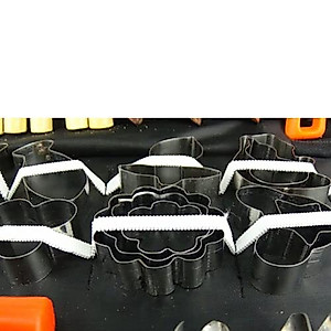 SNKOURIN Kitchen Carving Tool Kit, 80pcs Portable Kitchen Carving Tool with Tool Kit, Alloy Steel Kitchen Tool Accessories Used for Vegetable and Fruit Food Carving Modeling Peeling Cooking