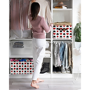 Storage Basket Poker Game Themed Large Foldable Storage Bins with Handles Las Vegas Theme Casino Waterproof Laundry Baskets for Organizing Clothes Shelves Closet Toy Gifts Bedroom Nursery 1 Pack