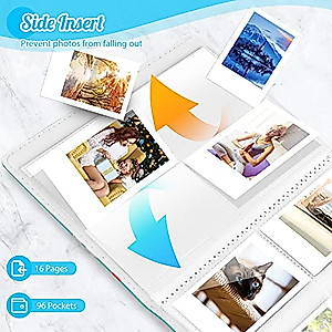 Ablus 128 Pockets Mini Photo Album for Fujifilm Instax Mini Camera, Polaroid Snap, Z2300, SocialMatic Instant Cameras & Zip Instant Printer (Unicorn)