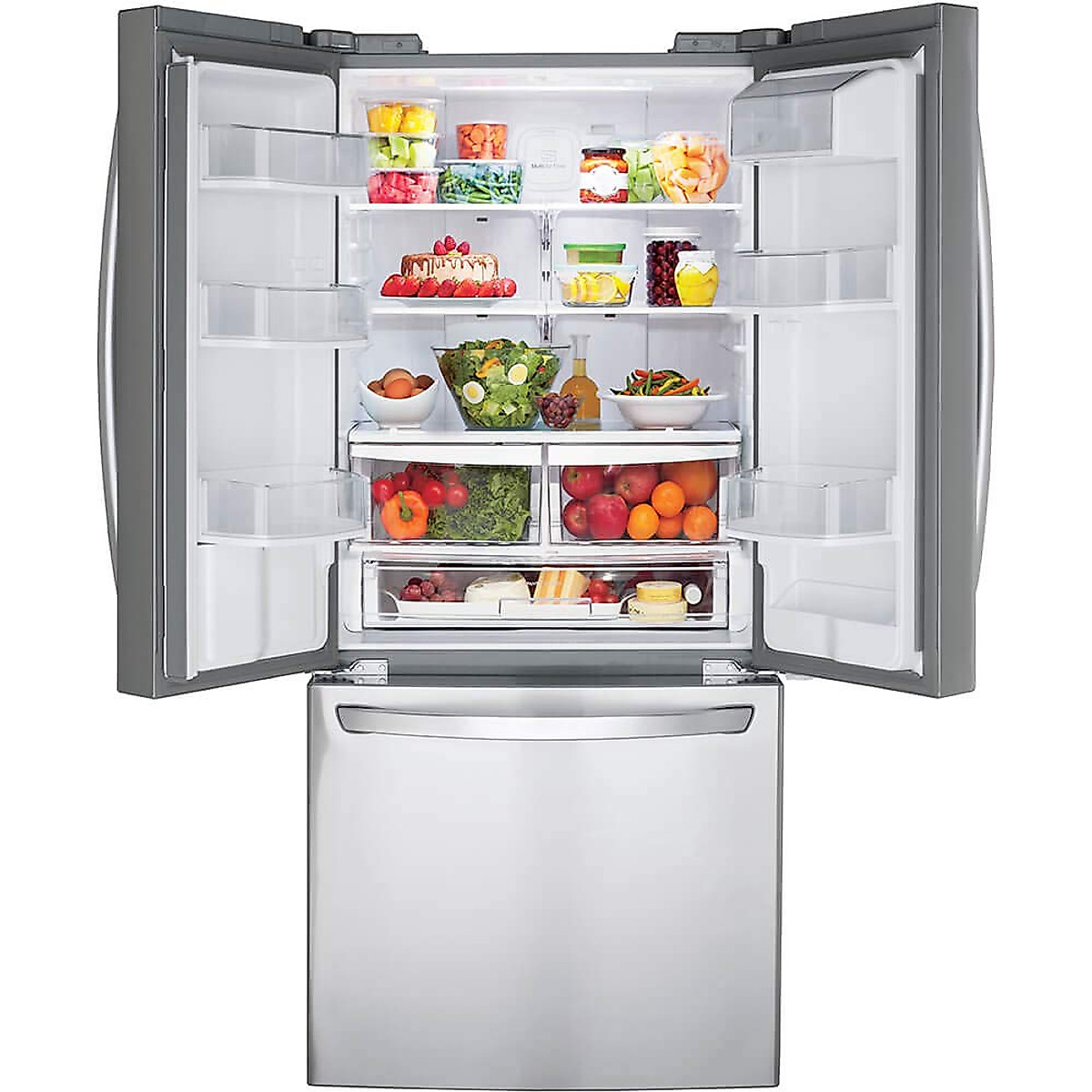 LG LFDS22520S 30 Inch French Door Refrigerator with 21.8 cu. ft. Capacity