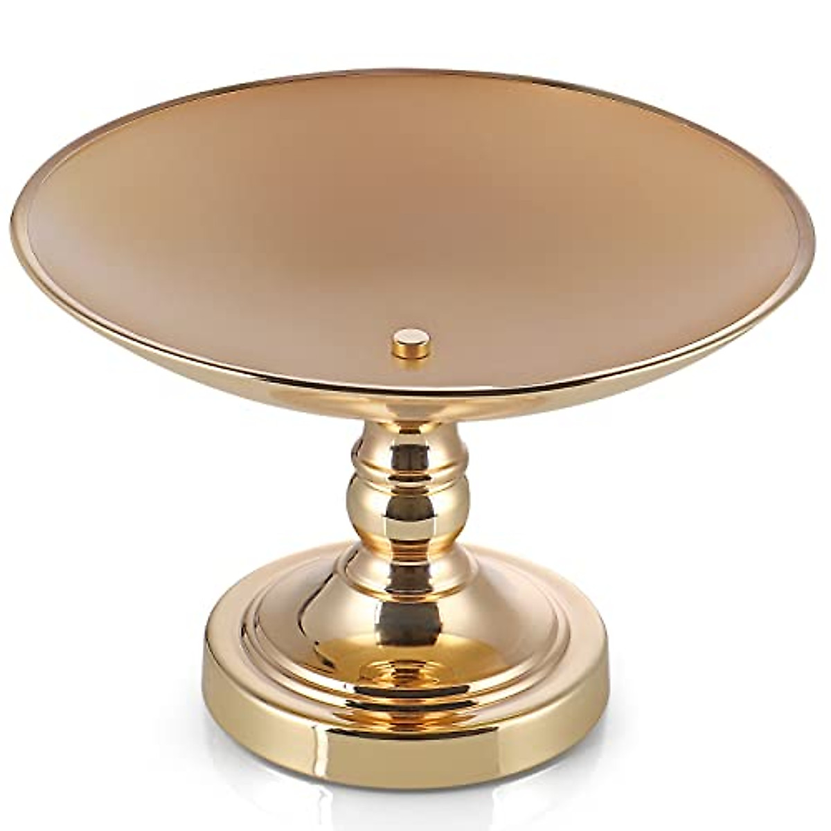 MDLUU Centerpiece Holder Bowl, Decorative Footed Bowl, Pedestal Fruit Tray for Dining Room Table, Coffee Table, Living Room Decor, 11.8''Dia.×8''H (Gold)