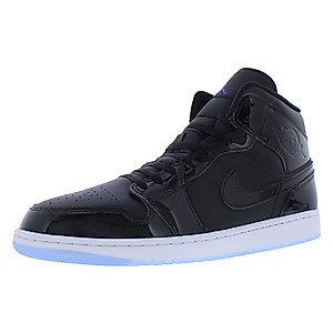 Nike Air Jordan 1 Mid Men's Shoes Black/Dark Concord-White DV1308-004 11.5