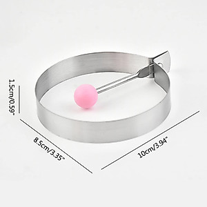 Guojiang Cooking Kitchen Tool Stainless Steel Fried Egg Shaper Pancake Mold Fixed Omelet Safe Omelet Frying Omelet