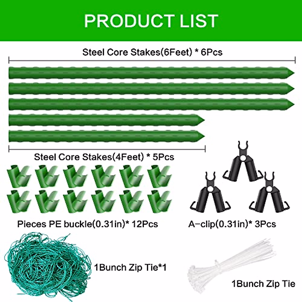 4Feet WX6Feet H Garden Trellis for Cucumber Climbing Plants Outdoor,Sturdy Metal Plant Support Tower Garden Vegetable Fruit Vine Cucumber Trellis, A Frame Trellis