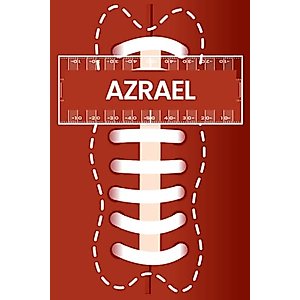 Azrael: Perfect Gift For An Amazing Azrael Rugby lover | A Super Cute rugby Appreciation (6x 9) 100 Pages notebook.Personalized Funny American football Gift for Boys and Men Called Azrael to Write in.