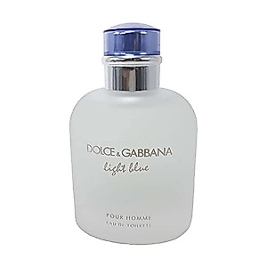 Dolce and Gabbana Light Blue Eau de Toilette Spray for Men, 4.2 Fl Oz