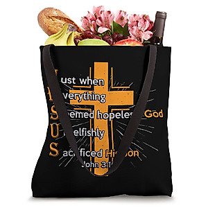 Jesus Christian Faith John Tote Bag