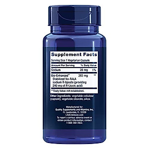 Life Extension Super R-Lipoic Acid 240 mg - Supports Cellular Energy - Supplement for Anti-Aging and Liver Health - Non-GMO, Gluten-Free - 60 Vegetarian Capsules