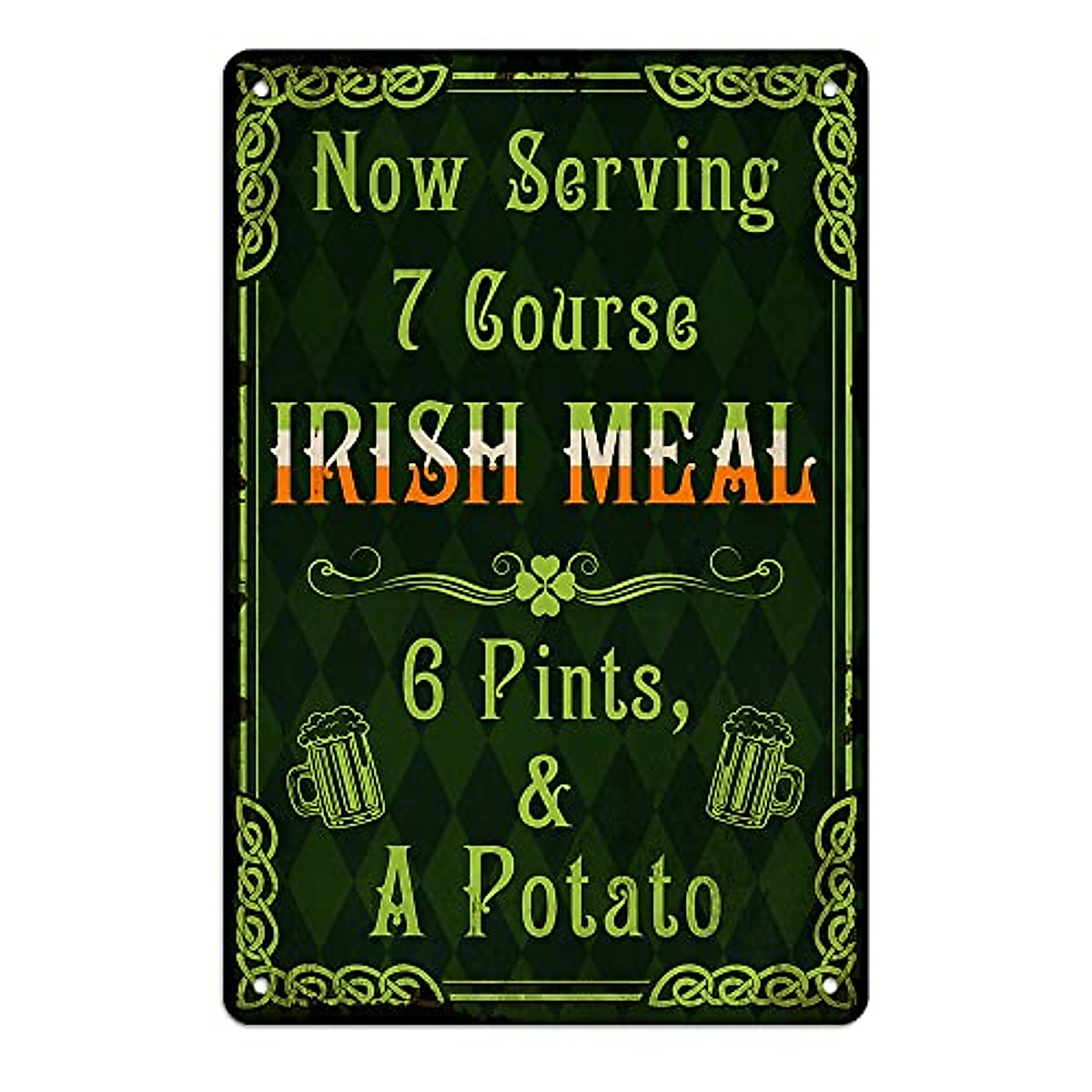 N NAMESISS All Over Printed, Irish Pub Metal Sign, Irish Pub Sign, Irish Pub Decor, Irish Decorations, St Patrick Day Decoration, Funny Metal Sign, 12x16 Inches Metal Sign, Welcome Bar Sign, Bar Decorations