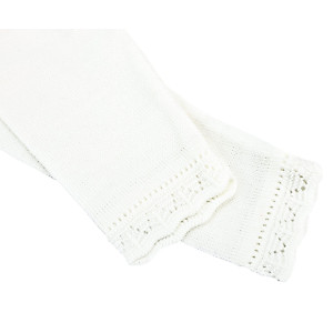 Lilax Little Girls' Knit Long Sleeve Button Closure Bolero Cardigan Shrug 3T Cream