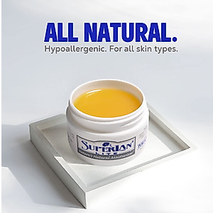 superlan Lite Lanolin Cream, 1 oz – Lightweight Creamy Formula with Medical-Grade Lanolin & Jojoba Oil - Moisturizer for Everyday Dry Skin Relief – Hands, Feet, Body, & More