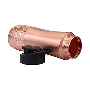 Pure Copper Water Bottle with Sipper, 900 Ml Capacity (30.4 US Fl Ounce) For Ayurveda Health Benefits