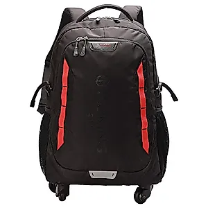 AOPMGOE AOKING 20/22″Water Resistant Rolling Wheeled Backpack Laptop Compartment Bag(22 inch, Black)