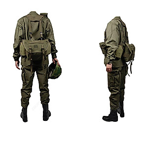 YBJBHW M1956 M1961 Equipment Vietnam War Equipment Replica WW2 US Army Korean War1956 Short Pouch 1956 Bag Kettle Belt Straps