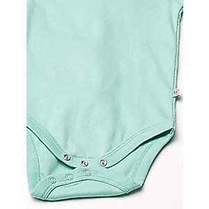 HonestBaby 10-Pack Organic Cotton Short Sleeve Bodysuits, Rainbow Boy, 0-3 Months