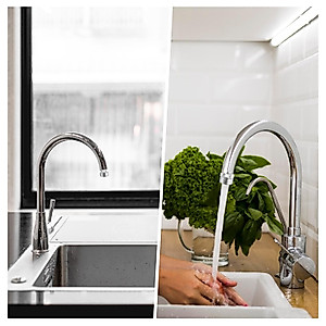 Faucet Adapter With Aerator,Faucet To Hose Adapter,Faucet Adapter For Garden Hose Connection Via Diverter 3/4" Ght Thread Chrome