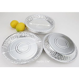 D & W Fine Pack 9-5/8" Rim to Rim Disposable Aluminum Pie Pans #11042 - Case of 500