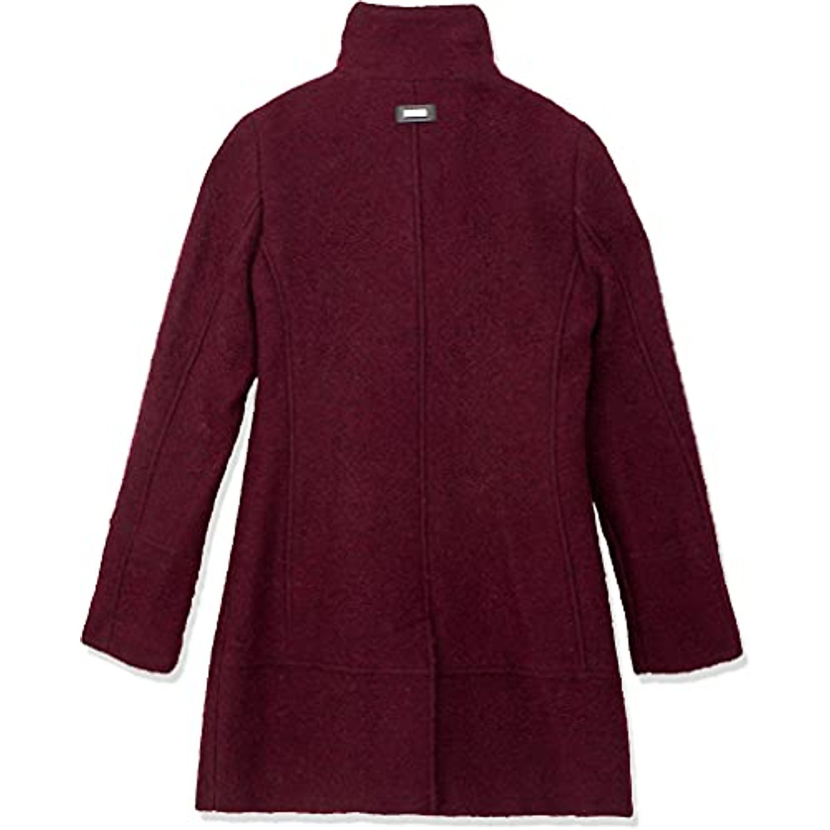 Calvin Klein Women's Wool Jacket, Chianti Black, Medium