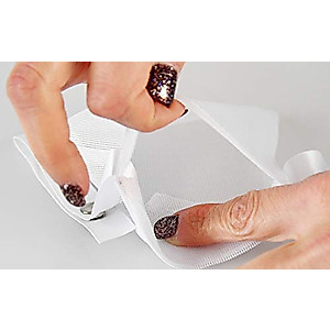 Home-X Hidden Undercover Wallet for Women-Bra Wallet, Stash Your Cash, Hidden Travel Pouch, Washable-Stash Credit Cards, Money, Keys-Adjustable Elastic Strap- 4" L x 2 7/8" W (White)