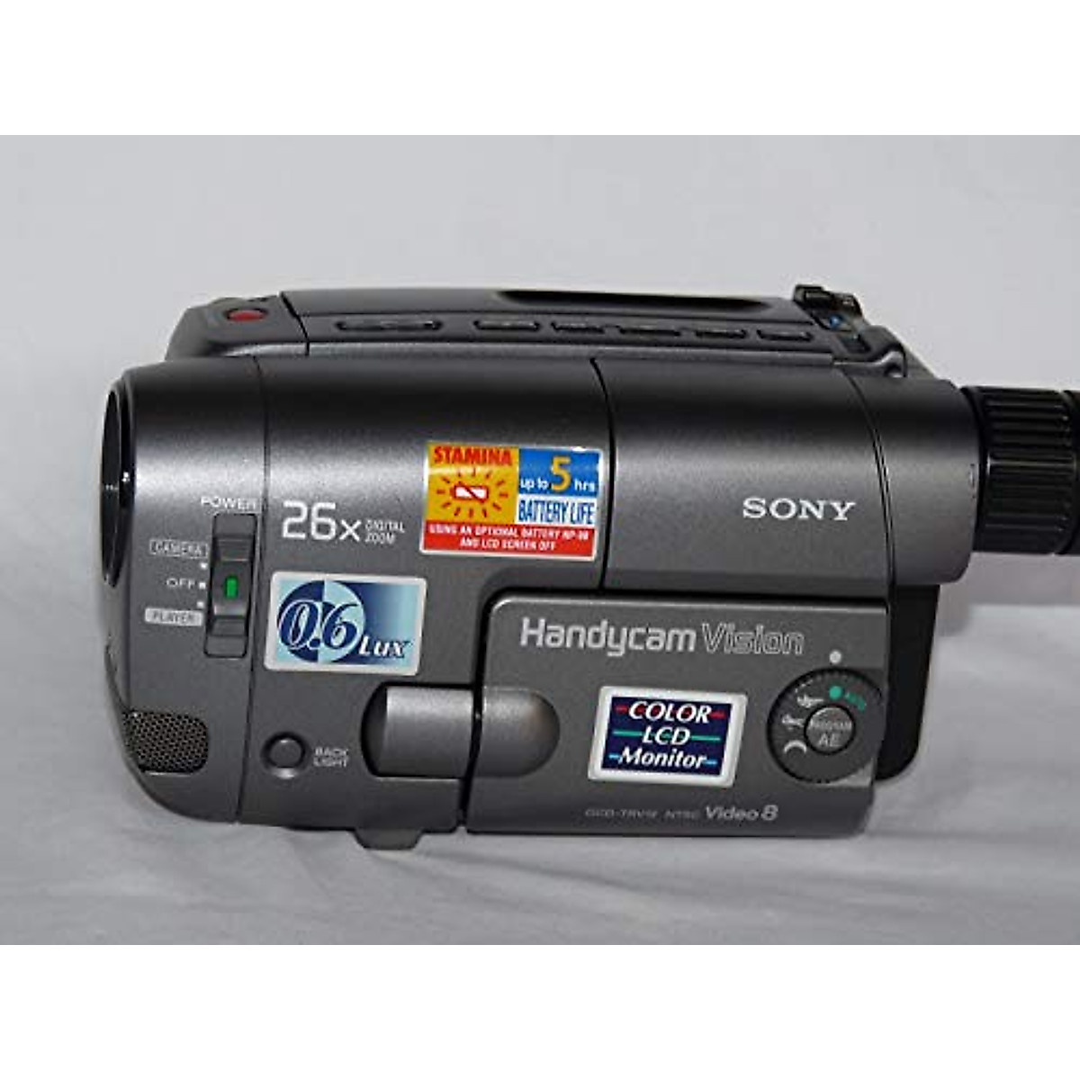 Sony CCD-TRV12 Handycam 8mm 26x Zoom Analog Camcorder 2.5" Color LCD 0.6 Lux