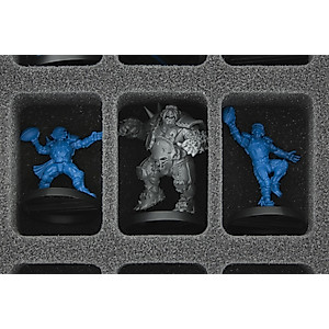 Feldherr Mini Plus Case Compatible with 44 Blood Bowl Miniatures - 2016 Edition