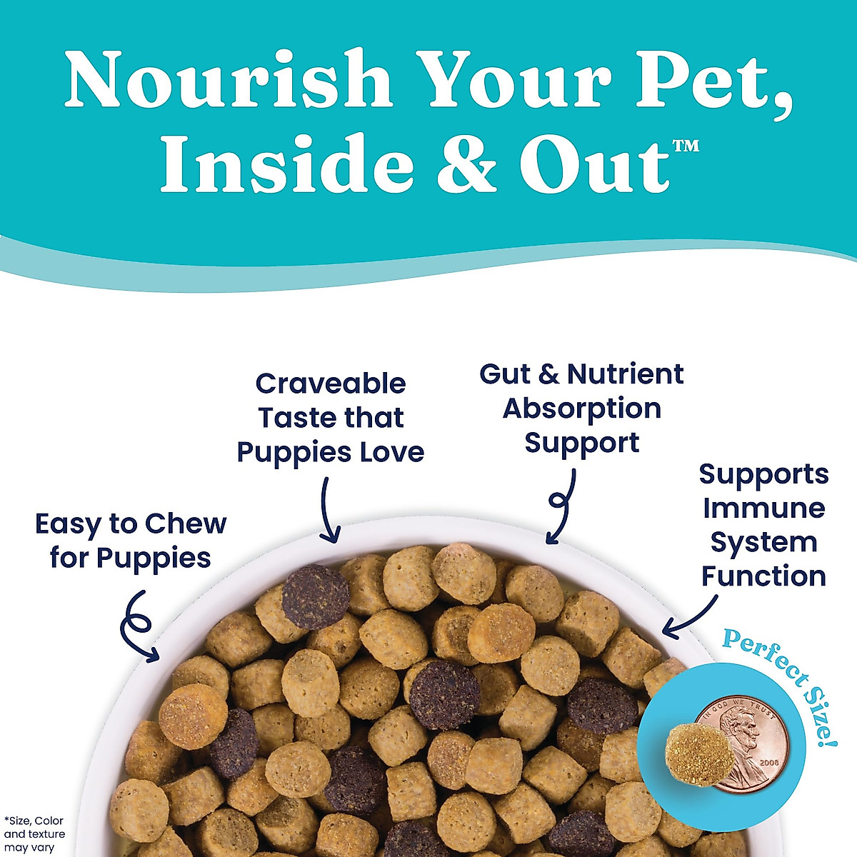 Solid Gold Large Breed Puppy Food w/Nutrientboost - Made with Real Bison, Oatmeal & Barley - Wolf Cub Whole Grain Puppy Food for Large Breed for Healthy Growth and Balanced Nutrition - 3.75 LB Bag