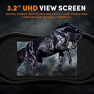 GTHUNDER Night Vision Binoculars - 4K Rechargeable Infrared Digital Night Vision Goggles with Distant Night Visible Range - 32GB TF Card for Media Storage—Perfect for Adventure and Surveillance